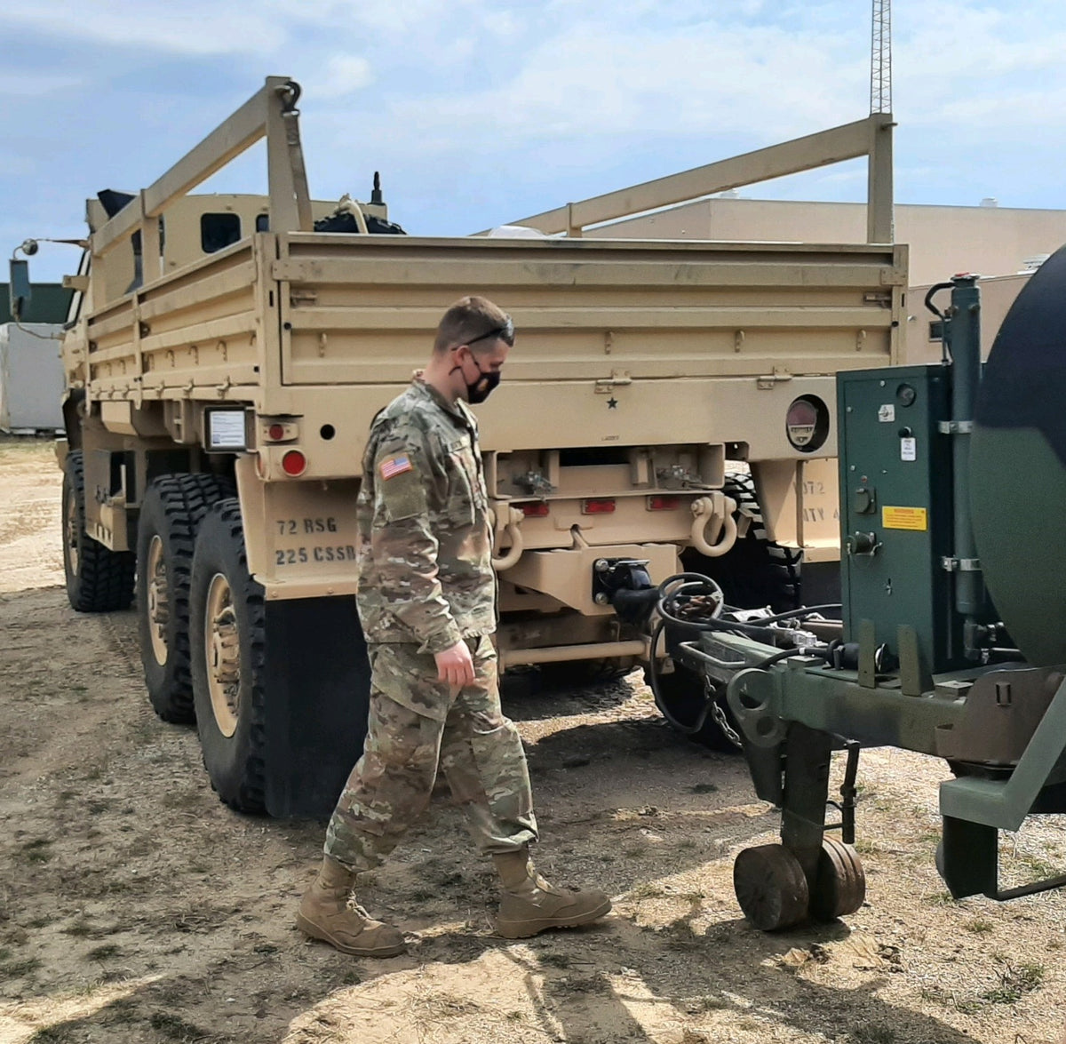 MIARNG Installs TeleSwivel Power Articulation Hitch on Tactical Vehicl